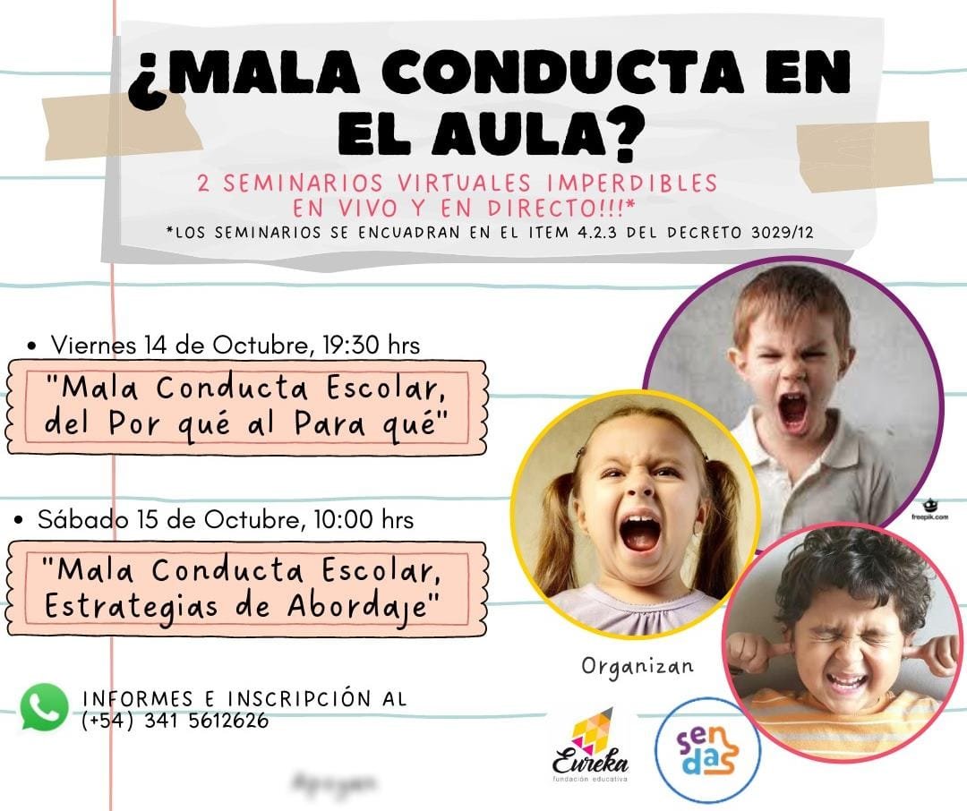 "MALA CONDUCTA EN EL AULA": nuevos seminarios que propone FUNDACION ...